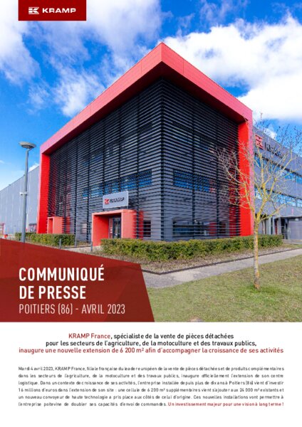 Kramp France accélère sa croissance | BATI-Today