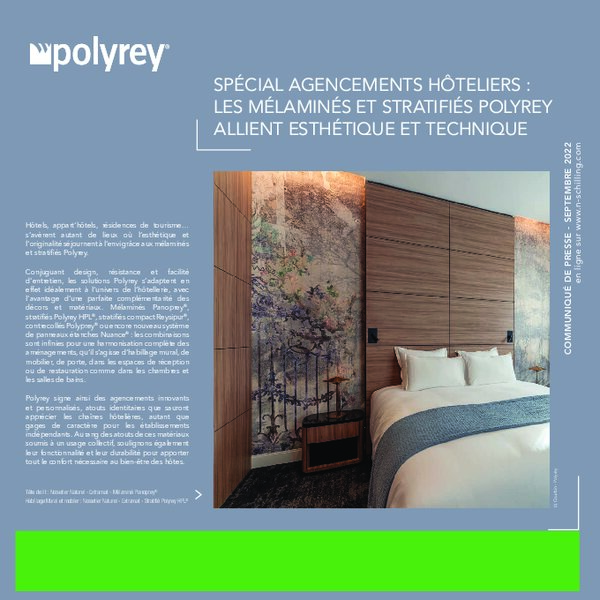 Polyrey présente ses mélaminés et stratifiés alliant esthétique et ...