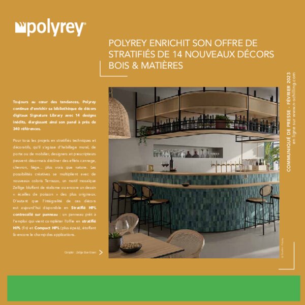 Polyrey enrichit son offre décorative de 14 nouveaux décors bois et ...